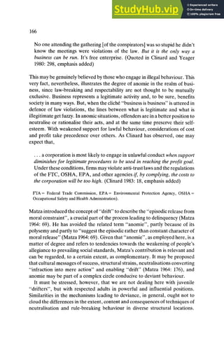 Anomie And Corporate Deviance | PDF