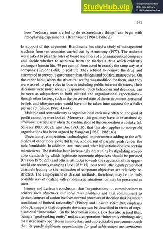 Anomie And Corporate Deviance | PDF