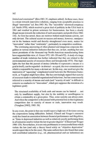 Anomie And Corporate Deviance | PDF