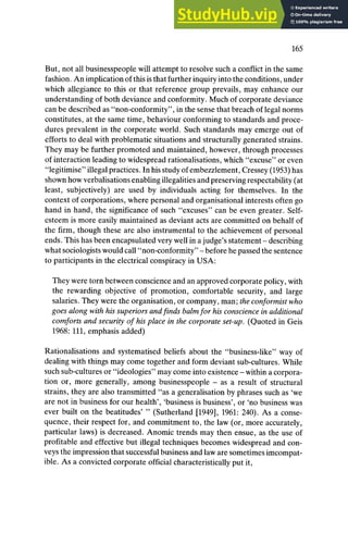 Anomie And Corporate Deviance | PDF