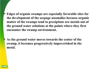 Anomolies in drainage sediments | PPT
