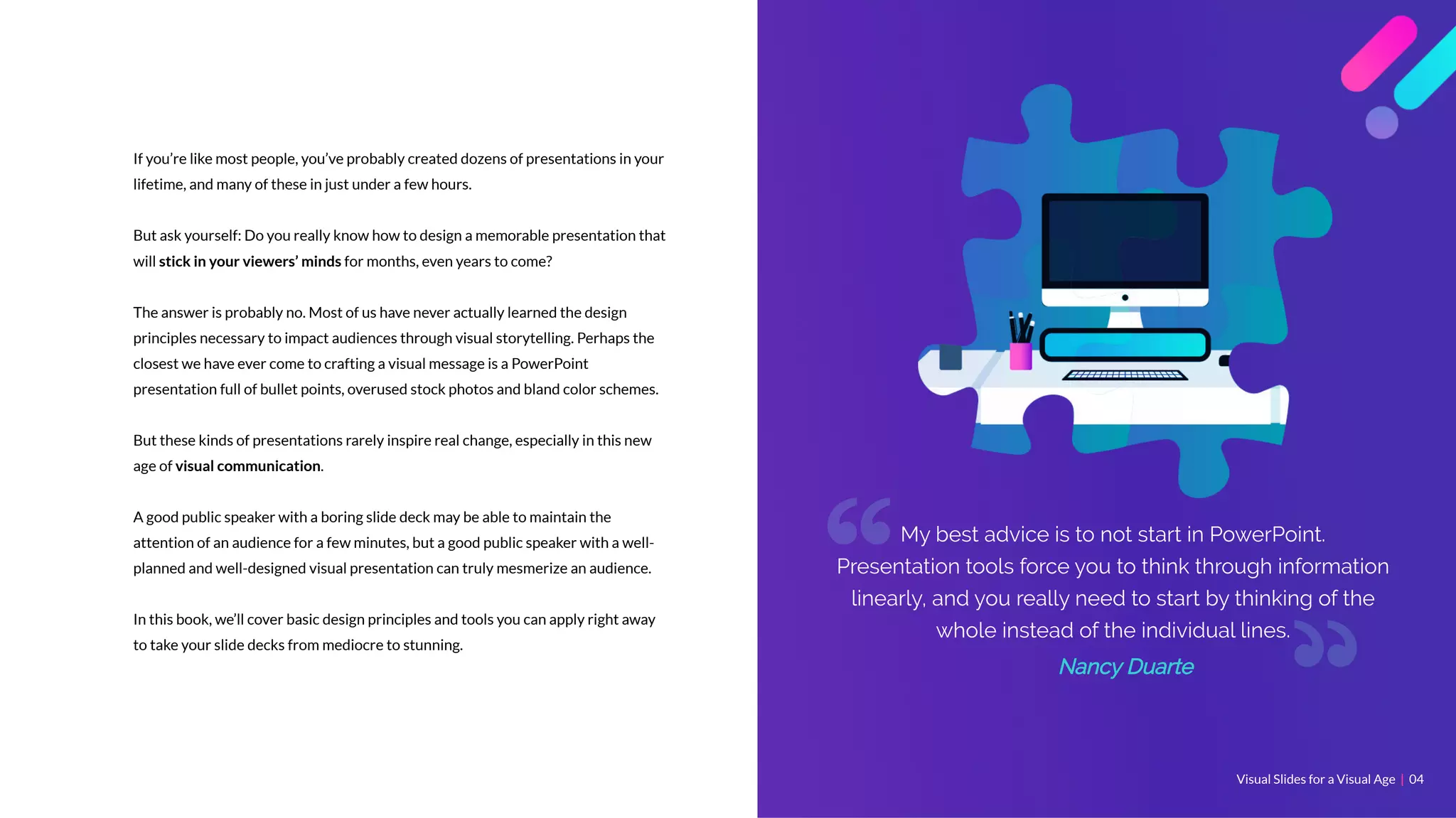 A non designers guide to creating memorable visual slides by visme | PDF