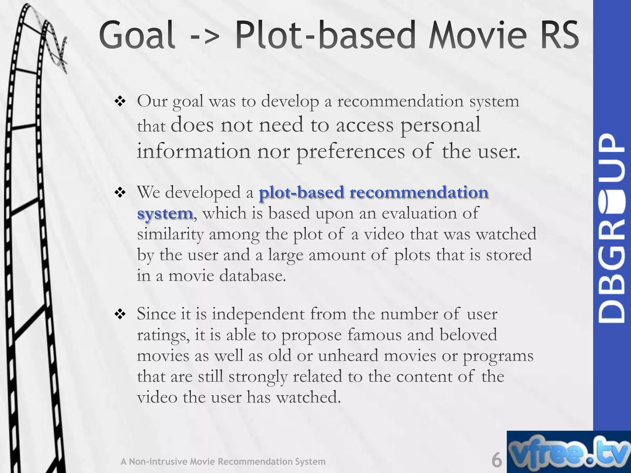 A Non-Intrusive Movie Recommendation System | PPTX