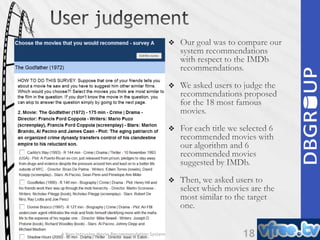 A Non-Intrusive Movie Recommendation System | PPTX