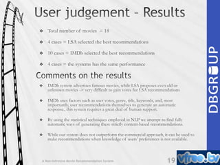 A Non-Intrusive Movie Recommendation System | PPTX