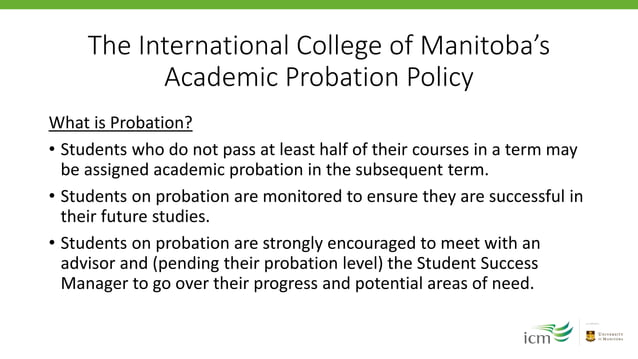 A non-judgemental approach to students on probation | PPT