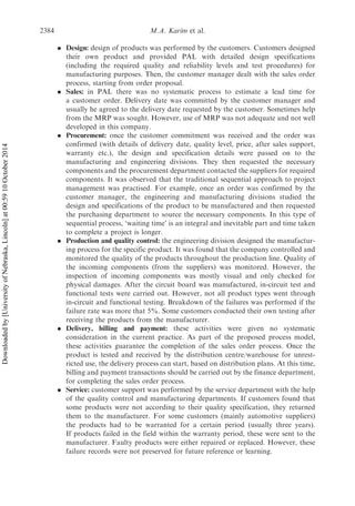 An on time delivery improvement model for manufacturing organisations | PDF