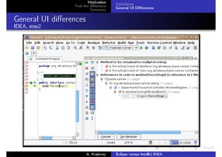 Eclipse vs. IntelliJ IDEA : Refactorings Showdown | PPT