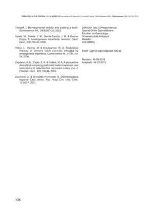 Anonalias en el Desarrollo y Formación Dental | PDF