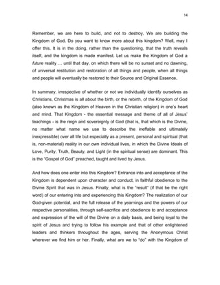 THE ANONYMOUS CHRIST AND THE KINGDOM OF GOD | PDF