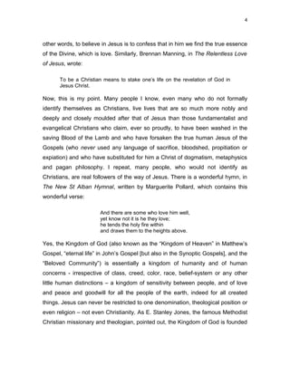 THE ANONYMOUS CHRIST AND THE KINGDOM OF GOD | PDF