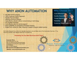 Anon Automation Private Limited | PDF