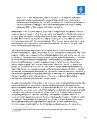 Anonos NTIA Comment Letter letter on ''Big Data'' Developments and How ...
