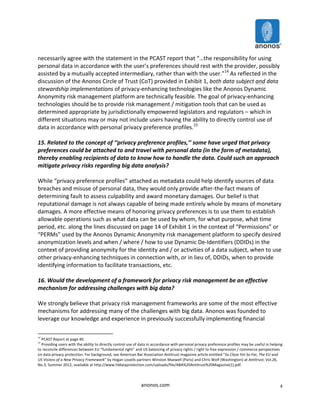 Anonos NTIA Comment Letter letter on ''Big Data'' Developments and How ...