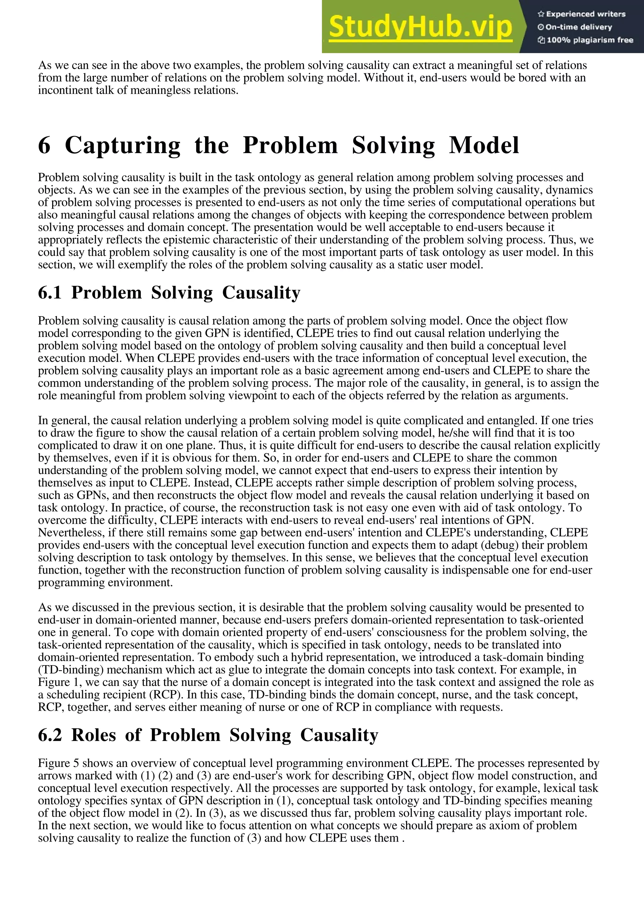 An Ontology For Building A Conceptual Problem Solving Model | PDF | Internet for Beginners ...