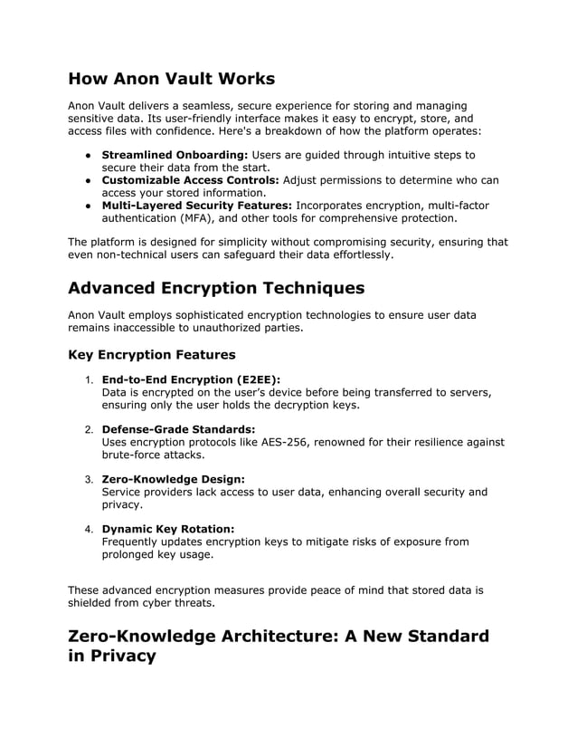 Anon Vault_ The Ultimate Guide to Secure, Anonymous Online Data Storage ...