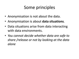 Anonymisation theory and practice | PDF