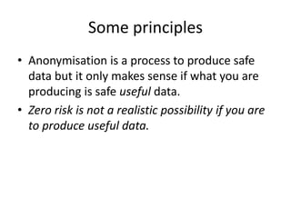 Anonymisation theory and practice | PDF