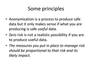 Anonymisation theory and practice | PDF