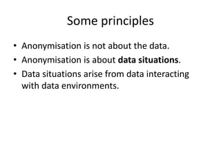 Anonymisation theory and practice | PDF