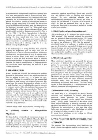 Anonymization of data using mapreduce on cloud | PDF | Cloud Computing | Internet