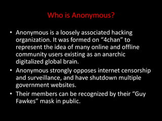 Anonymous | PPT