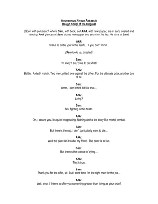 Anonymous Korean Assassin | PDF