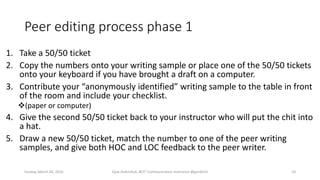 Anonymous peer review using google docs | PPTX