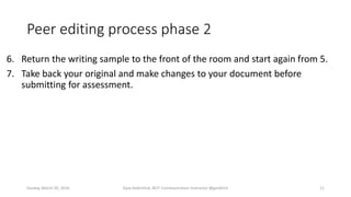 Anonymous peer review using google docs | PPTX