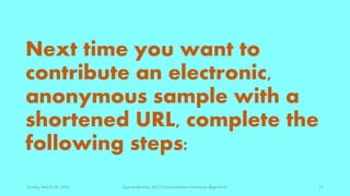 Anonymous peer review using google docs | PPTX