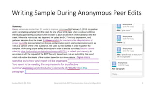 Anonymous peer review using google docs | PPTX