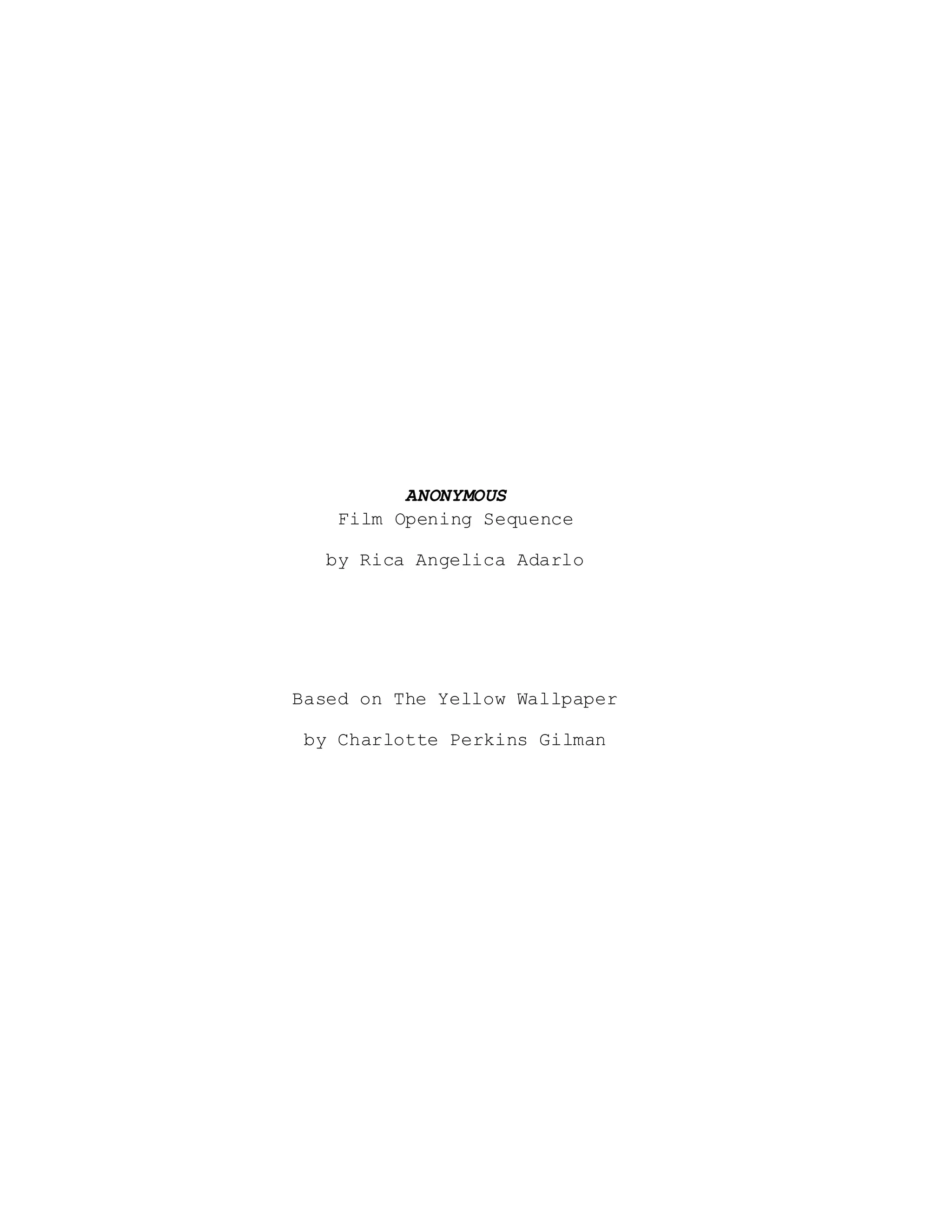 Screenplay: Final | DOCX