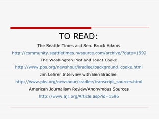 Anonymous sources | PPT