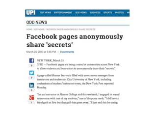 Anonymous sources in Journalism | PPT