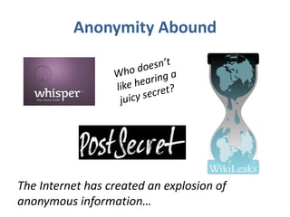 Anonymous sources in Journalism | PPT