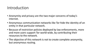 Anonymous traffic network | PPT