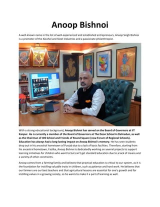 Anoop Bishnoi | PDF