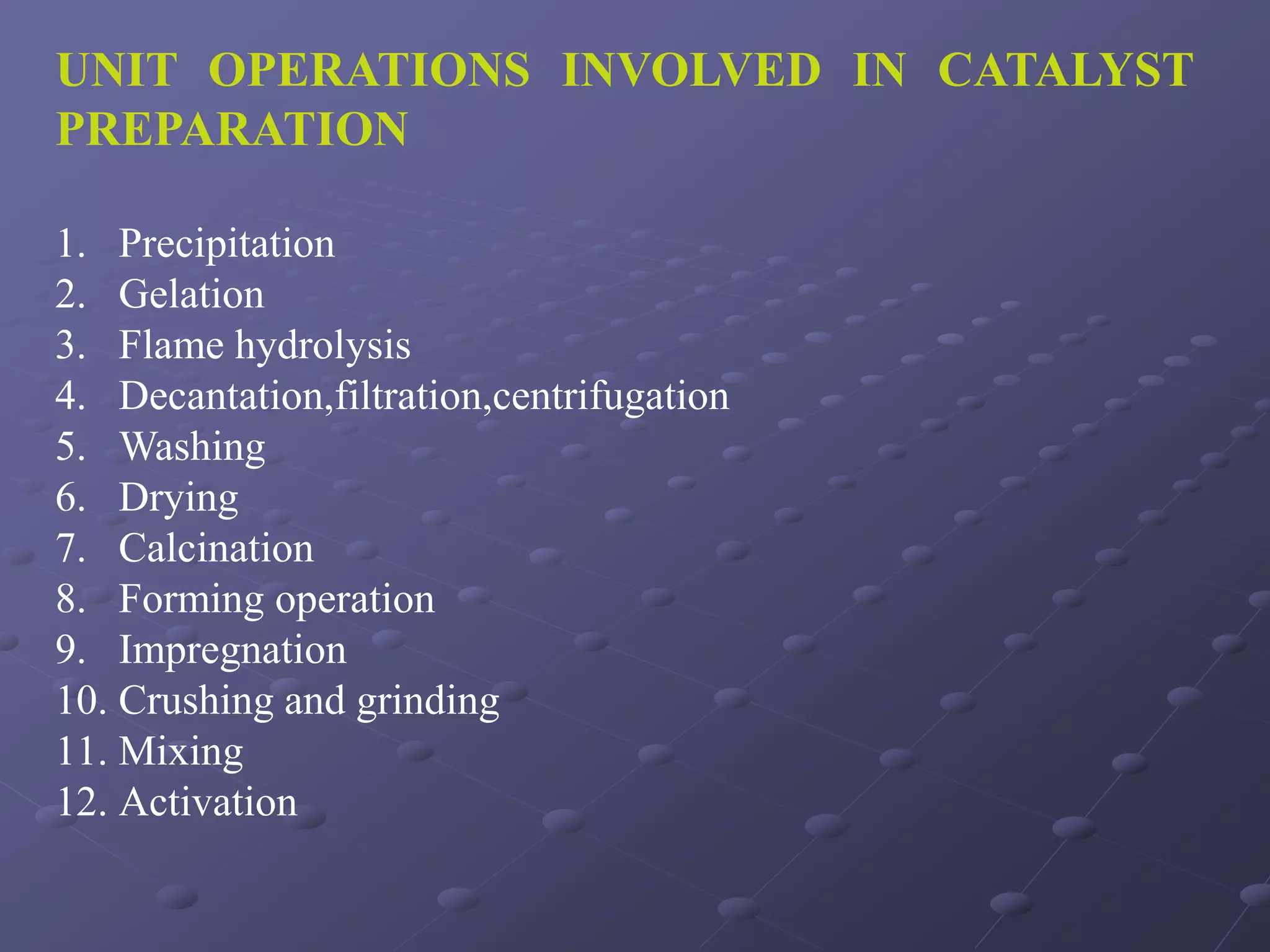 Catalyst preparation methods | PPTX
