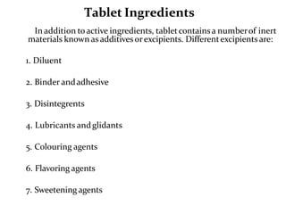 Tablets ppt | PPTX