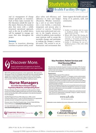 An Operational Guide For Transition Planning | PDF | Healthcare ...