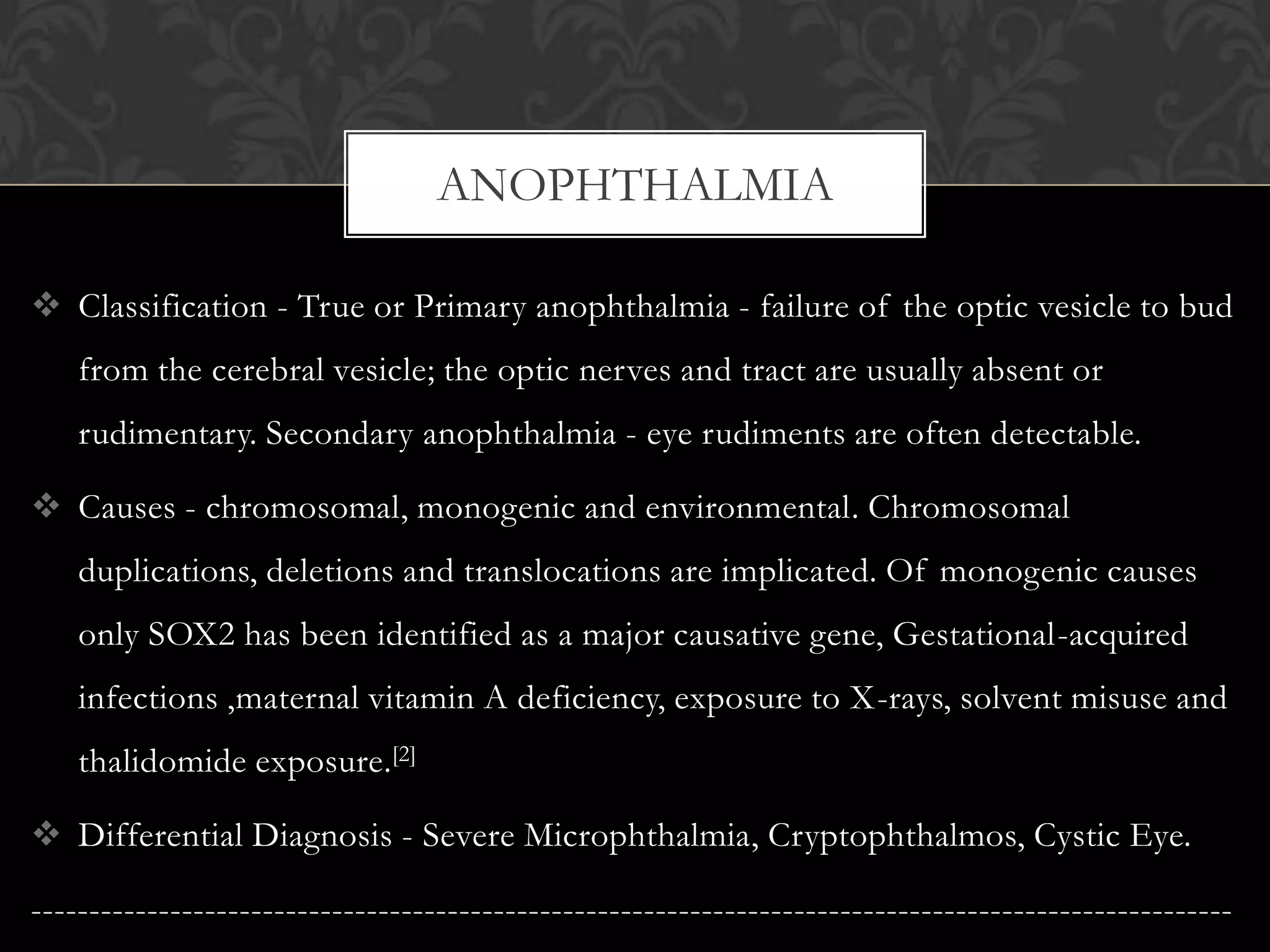 Anophthalmia poster final | PPTX