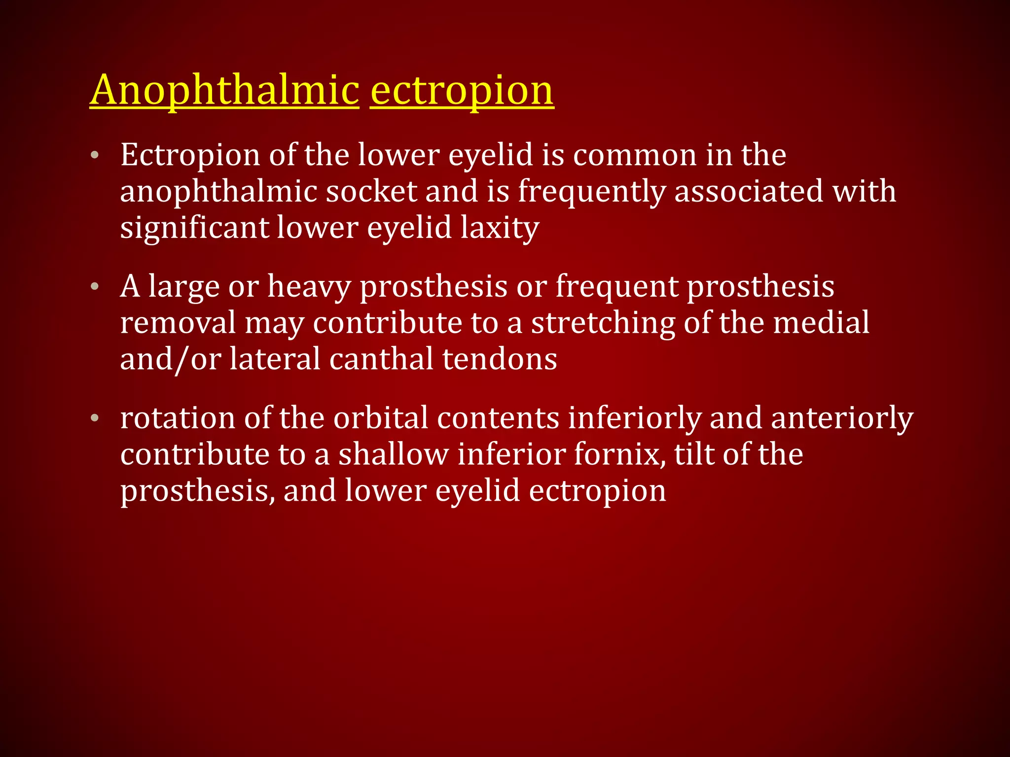 Anophthalmic socket | PPT