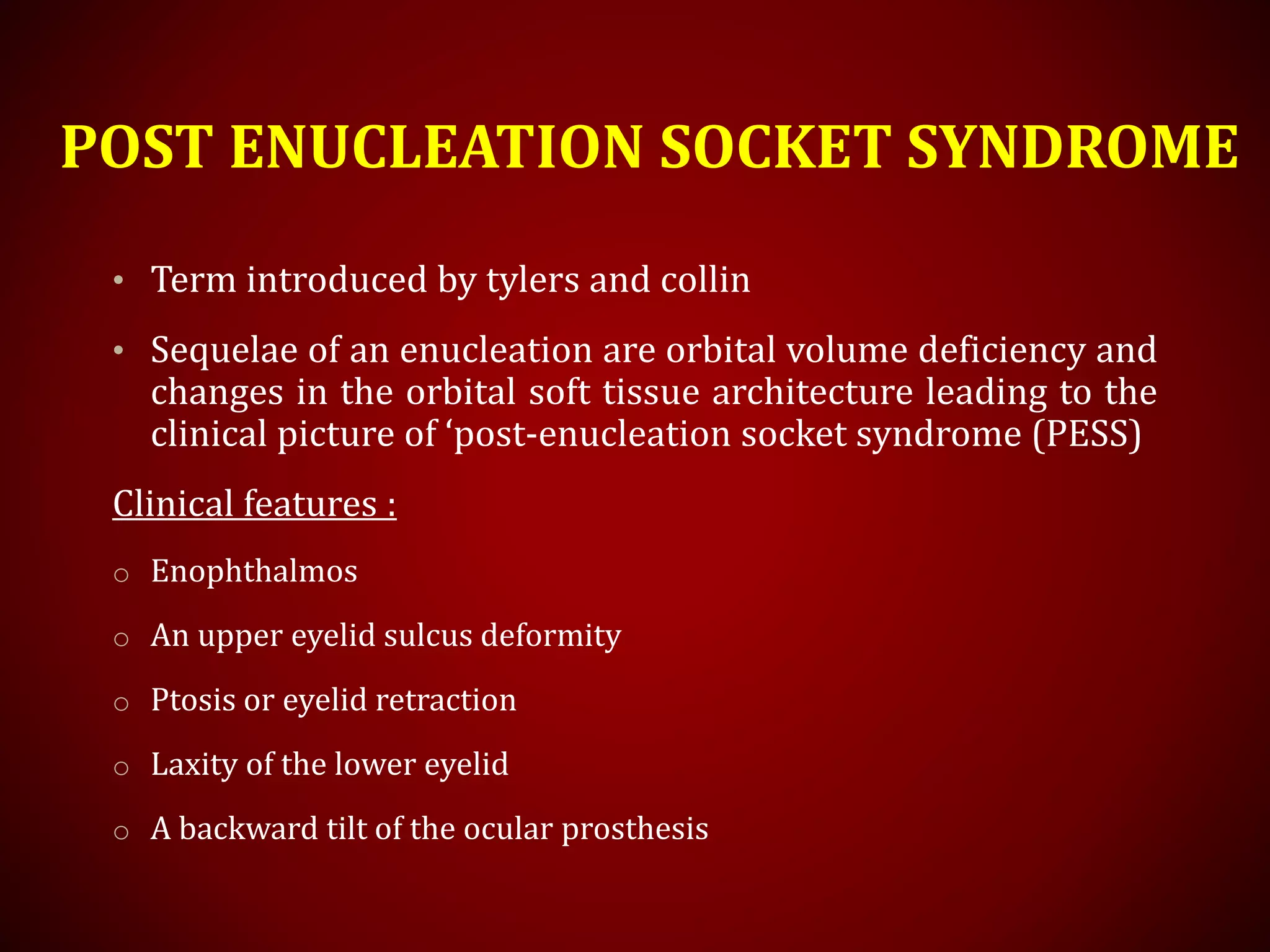 Anophthalmic socket | PPTX