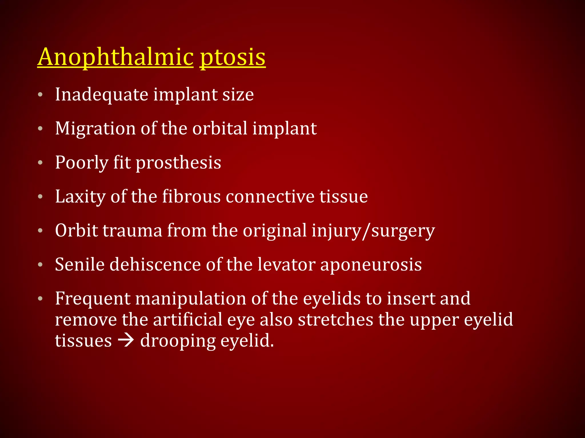 Anophthalmic socket | PPTX
