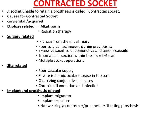 Anophthalmic socket | PPT