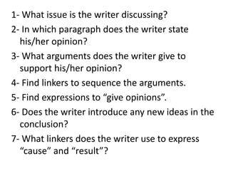An opinion essay | PPT