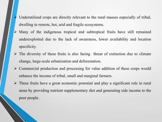 An opportunity to generate rural employment through underutilized(minor ...