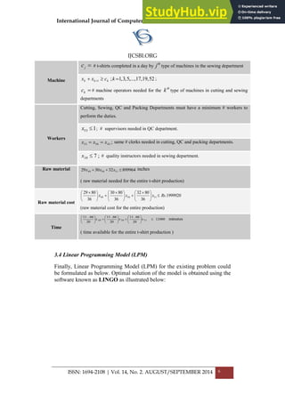 An Optimal Solution To The Linear Programming Problem Using Lingo ...