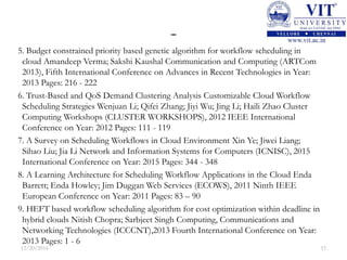 An optimized scientific workflow scheduling in cloud computing | PPTX | Cloud Computing | Internet
