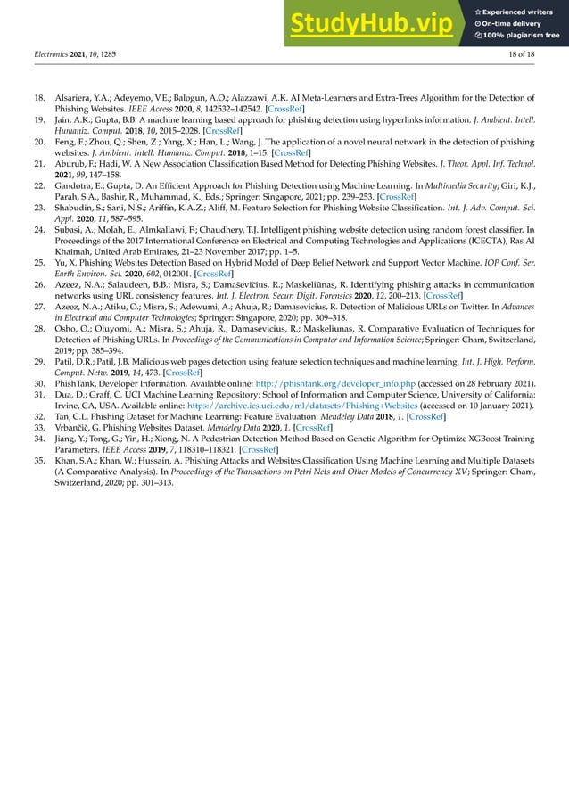 An Optimized Stacking Ensemble Model For Phishing Websites Detection | PDF